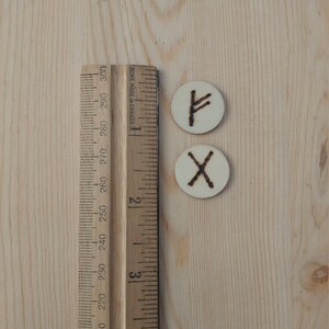 Wood Runes RUNE STUDY Cards Rune Information Cards Rune Beginners ...