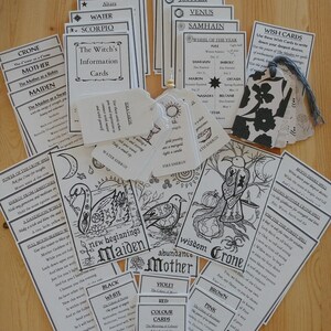 DELUXE WITCH Study Cards Book of Shadows Witchcraft for | Etsy