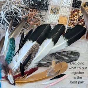 Smudge Feather Feather Decorated Feather Smudging Purifying Ritual ...