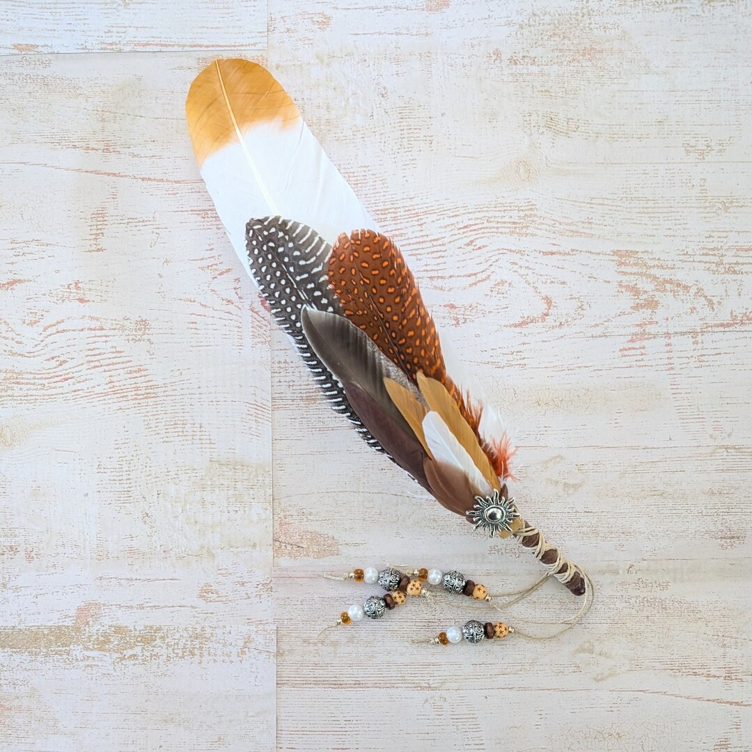 Smudge Feather - Feather - Decorated Feather - Smudging - Purifying ...