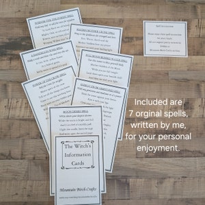 DELUXE WITCH Study Cards - Book of Shadows - Witchcraft for Beginners ...