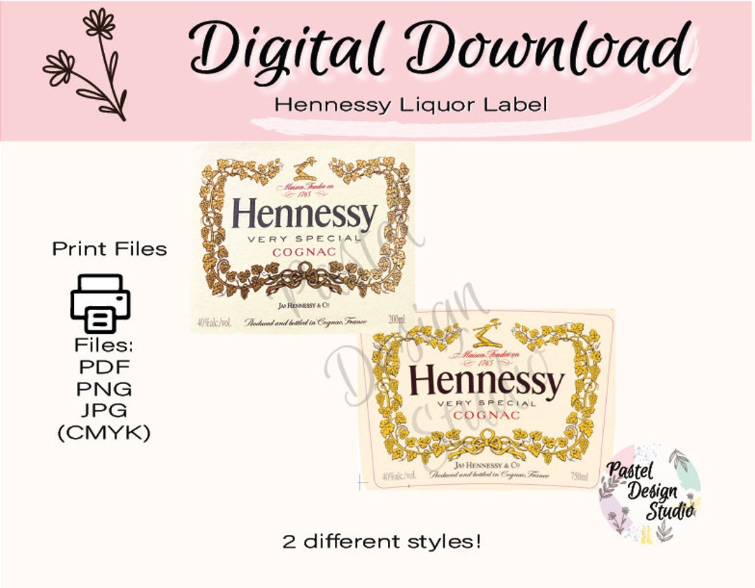 Hennessy Logo Digital Download// Hennessy// Logo Download// Cookie ...