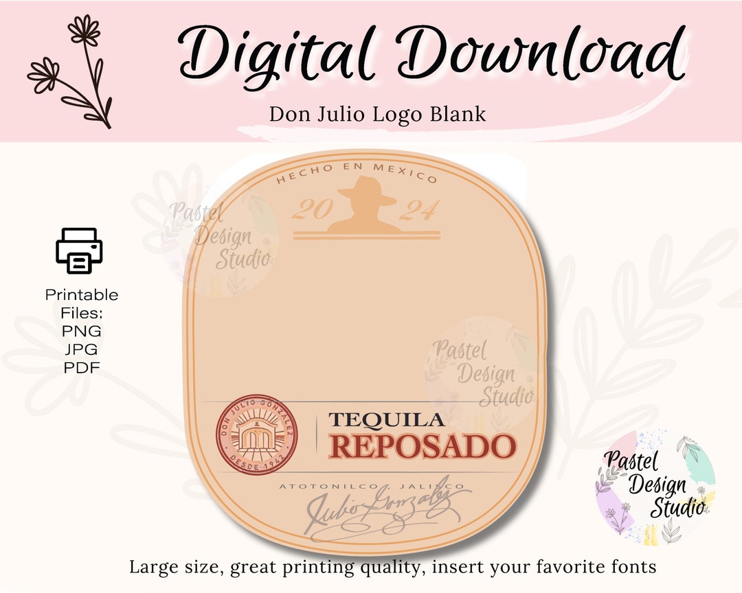 Blank Don Julio Logo Digital Download// Tequila Tan Logo//logo Download ...