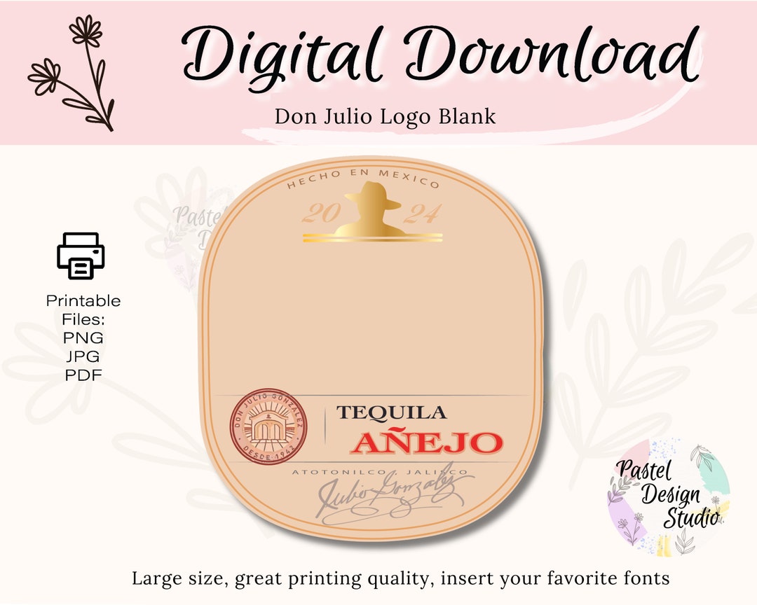 Blank Don Julio Logo Digital Download// Tequila Tan Logo//logo Download ...