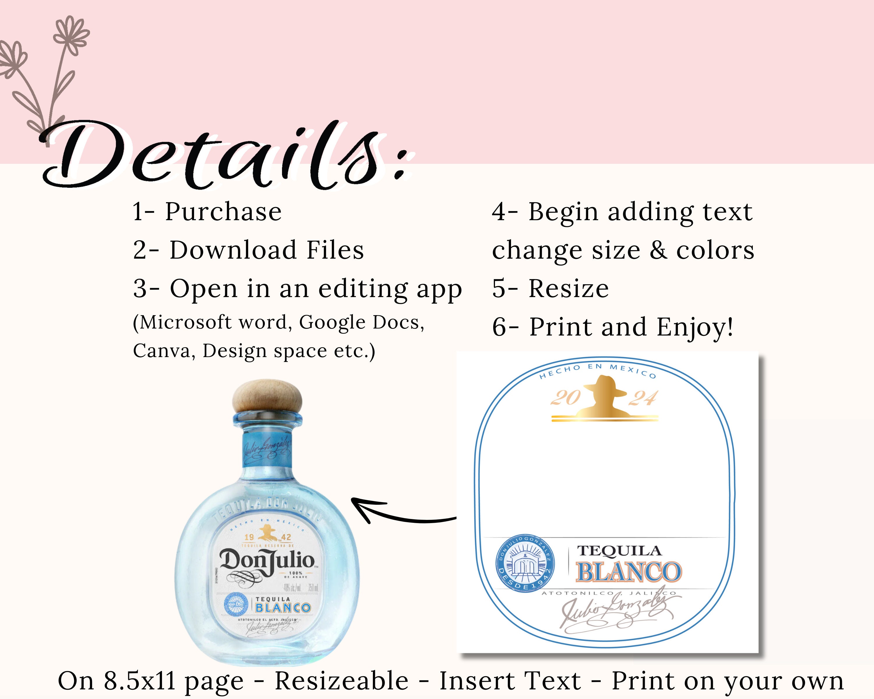 Blank Don Julio Logo Digital Download// Tequila//logo Download// Cake ...