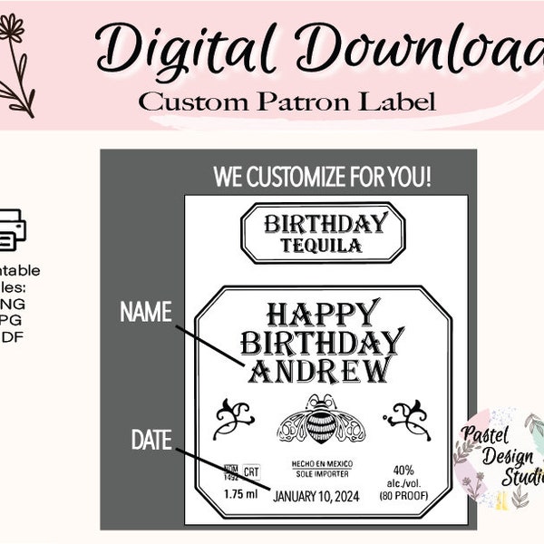 Patron Custom Logo - Etsy