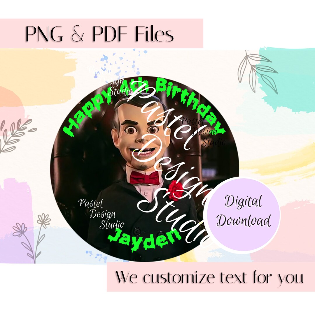 Slappy Digital Download//cartoon Style// Goosebumps// Slappy - Etsy