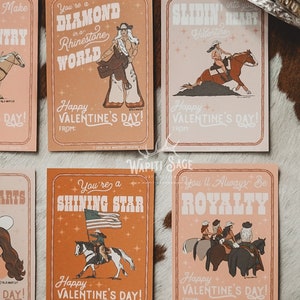 Rodeo Queen Valentine Cards Cowgirl DIY Printable Valentine Cowkid Pink ...