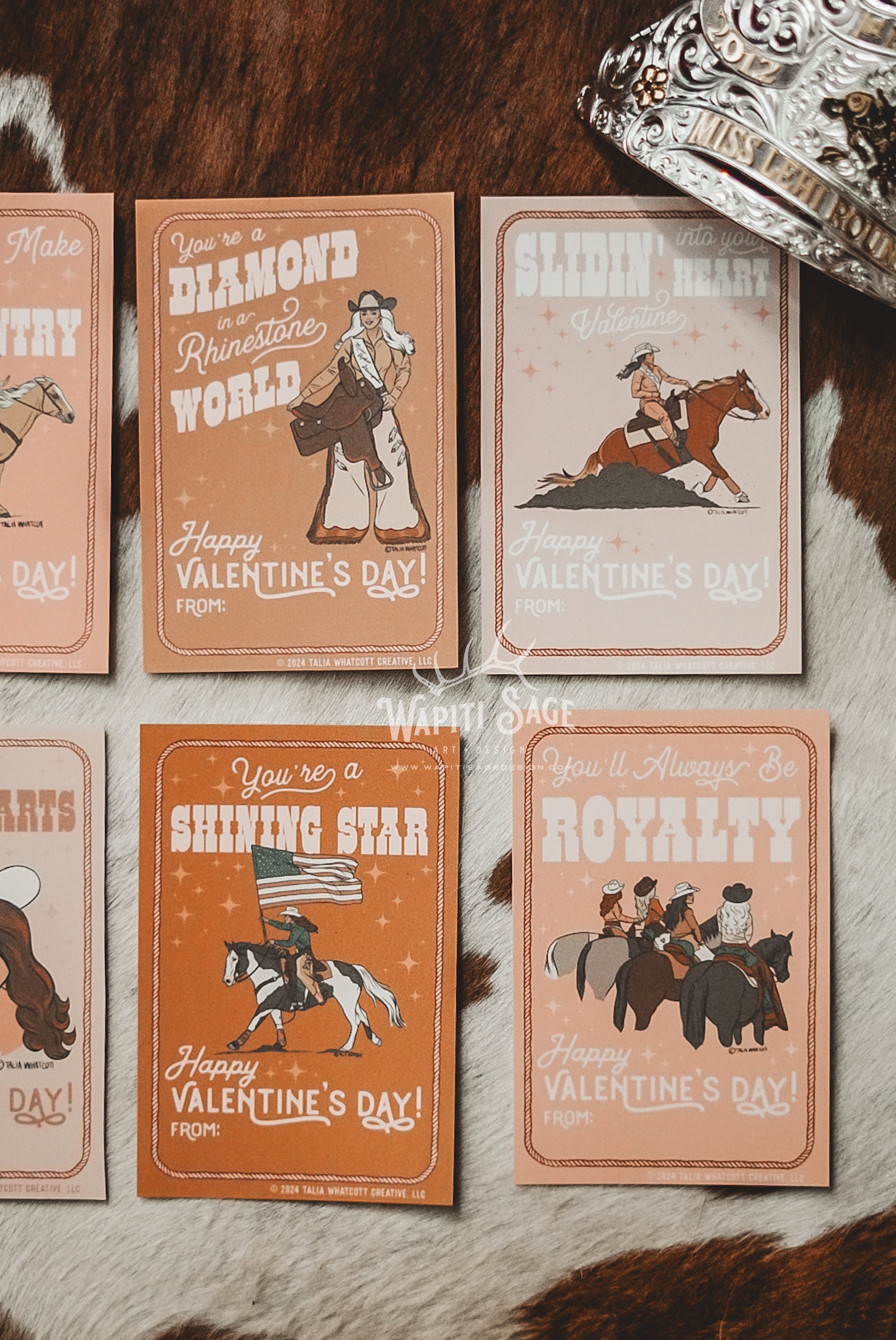 Rodeo Queen Valentine Cards Cowgirl DIY Printable Valentine Cowkid Pink ...