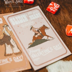 Rodeo Queen Valentine Cards Cowgirl DIY Printable Valentine Cowkid Pink ...