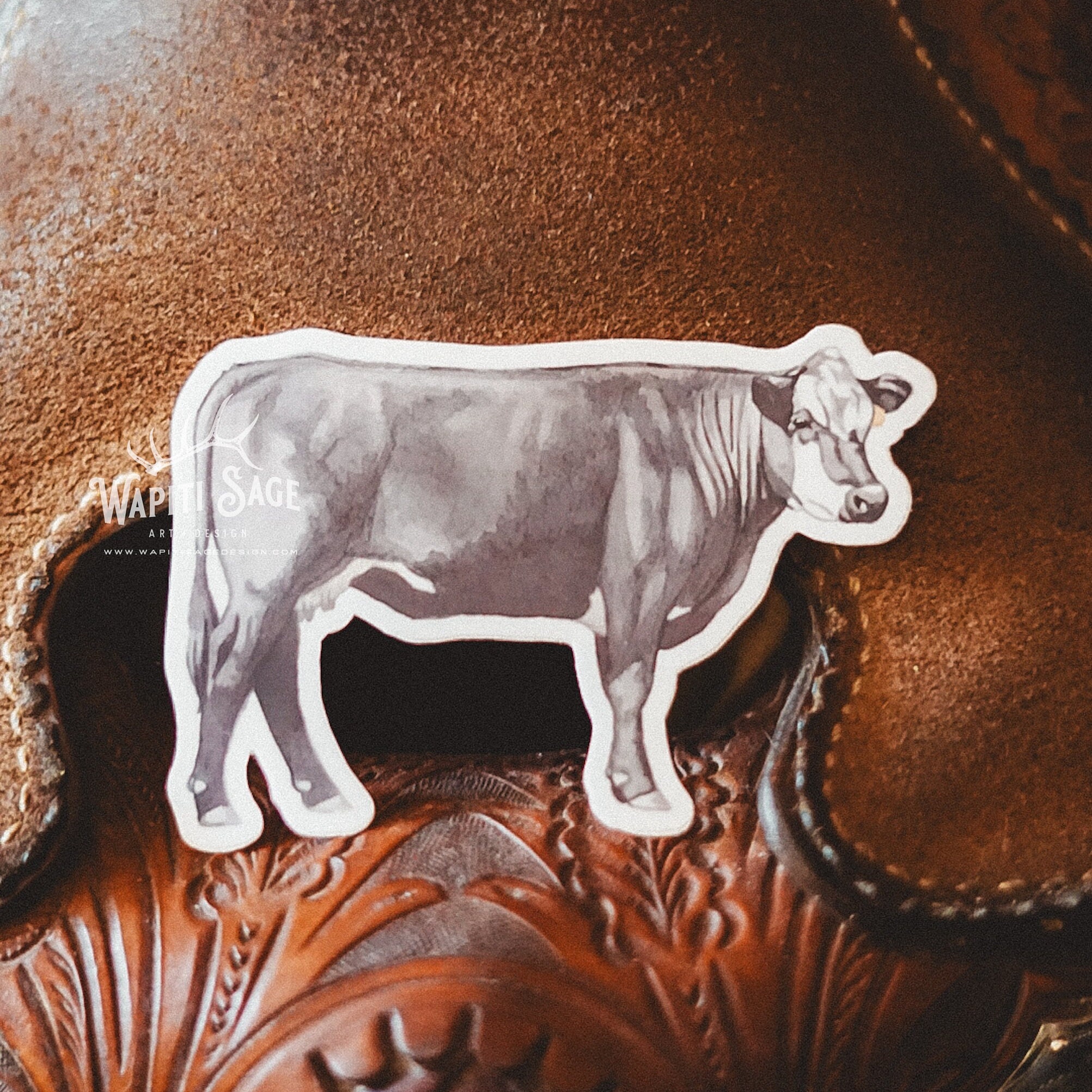 Beef Cow Sticker Cattle Angus Black Baldy Cow Mama Sticker - Etsy