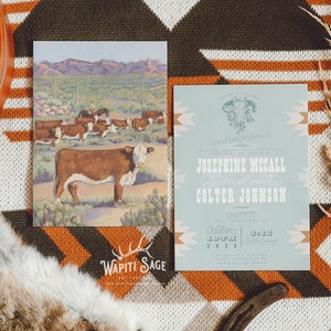 Southwestern Wedding Invitation Suite Arizona Wedding Desert Invitation ...