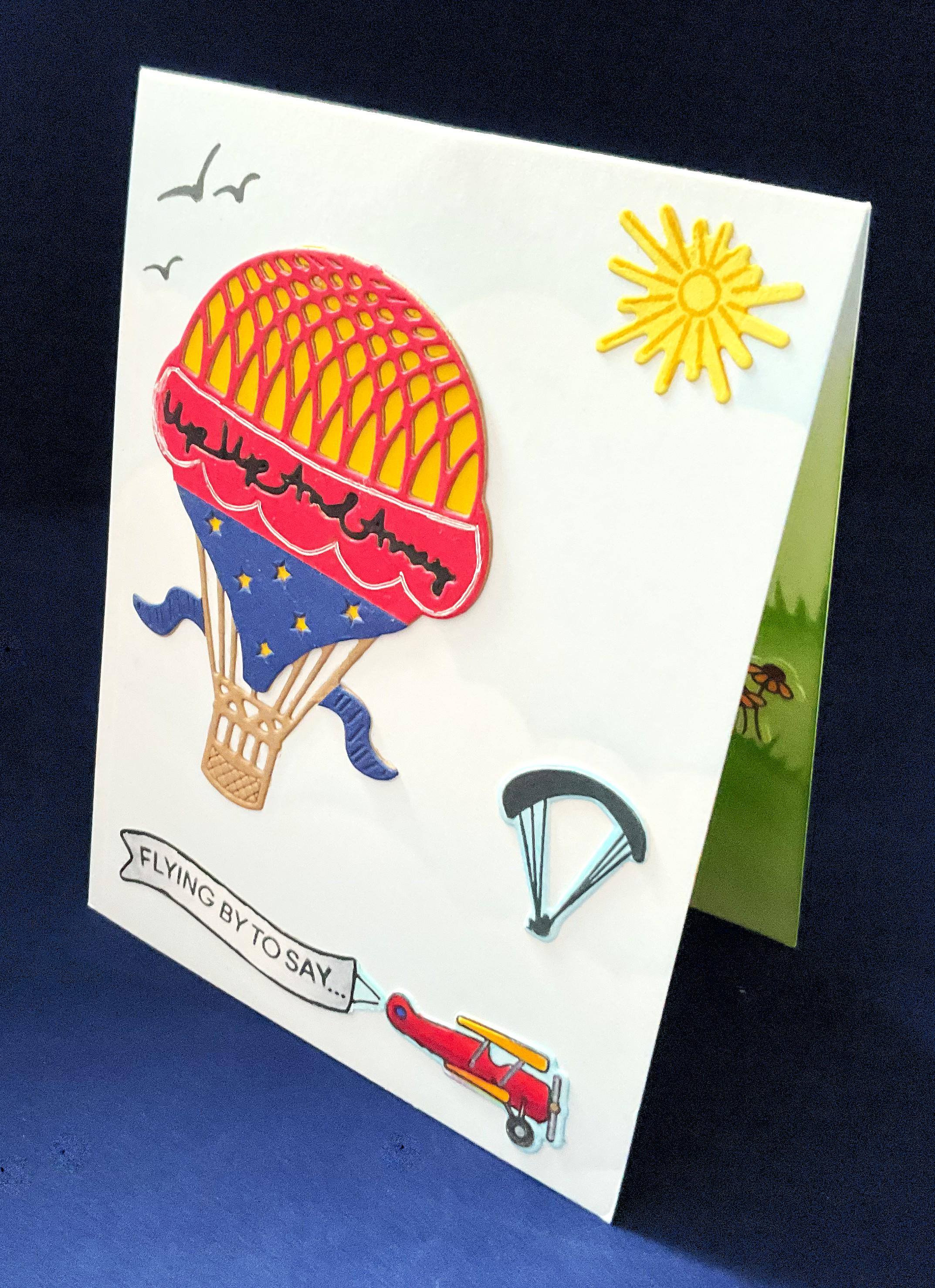 Up, up and Away Pivot Pop-up Birthday - Etsy