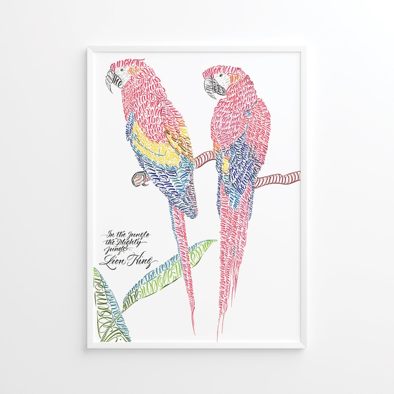 Individual, Custom Calligram. Digital File. - Etsy