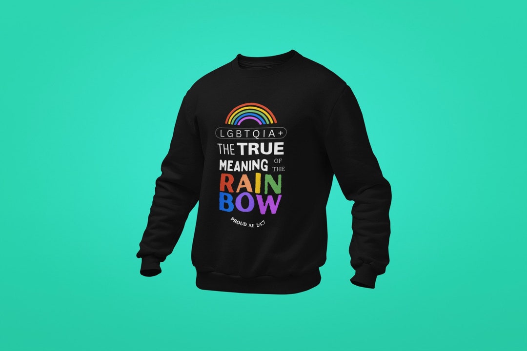 Sweatshirt LGBTQIA, Rainbow Pride, Rainbow Pride Top, LGBTQIA Pride ...