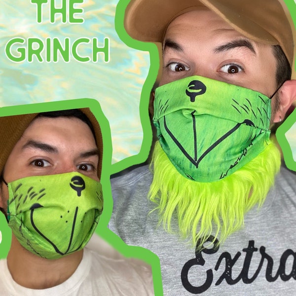 Grinch Mask - Etsy