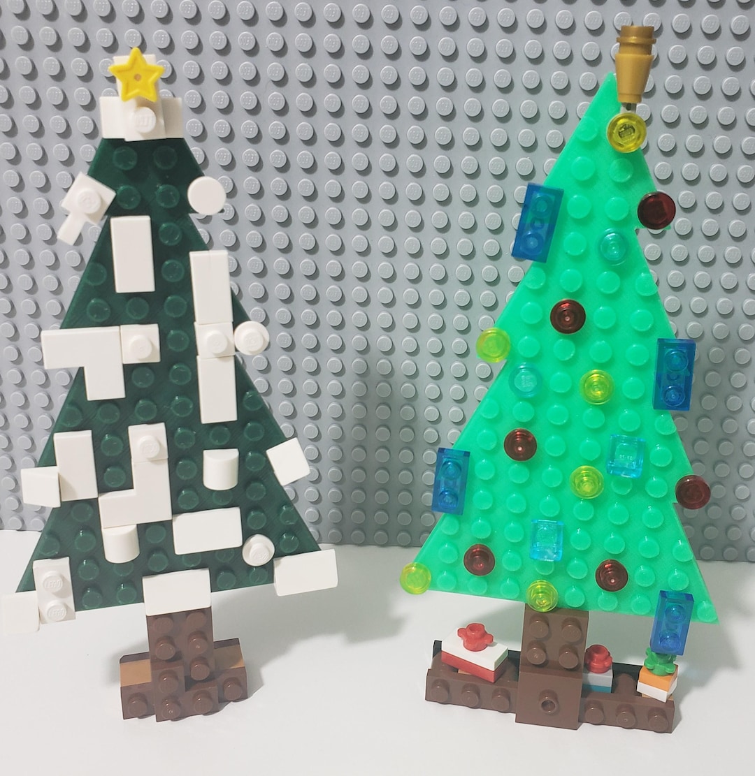 3D Printed Lego® Brick Compatible Christmas Tree | Holiday Décor ...