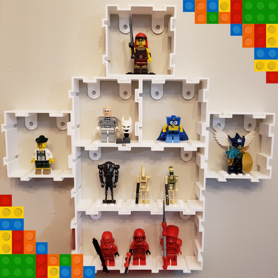 Modular Shelves for LEGO® Minifigures | Easy Slide Together Display ...
