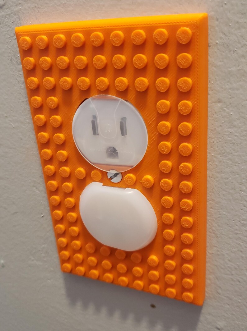 LEGO® Brick Compatible Switch, Rocker, & Outlet Cover Plate | 3D ...