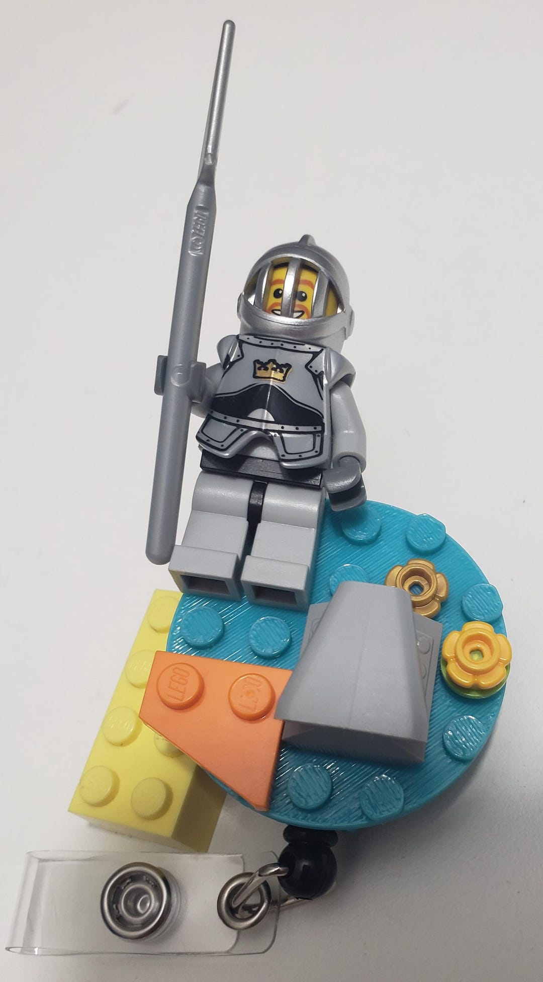 Custom 3D Printed LEGO® Brick Compatible Badge Reel With Letters ...