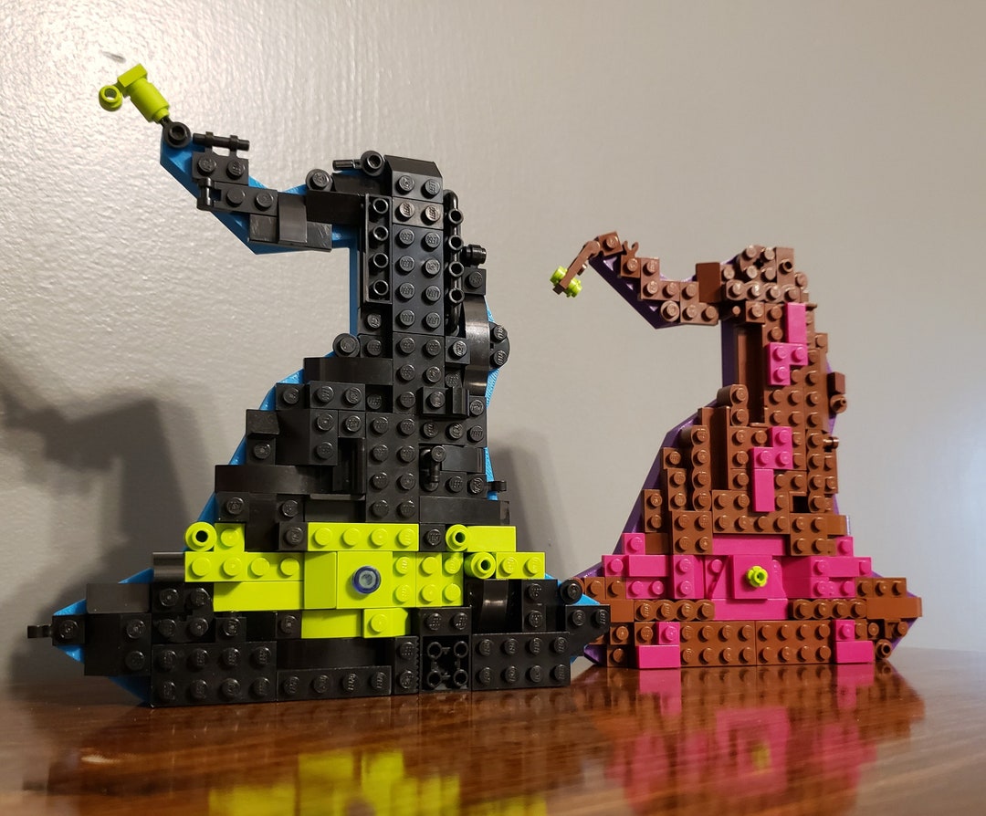 Custom 3D Printed Lego Compatible Brick Witch Hat Halloween - Etsy Custom 3D Printed Lego Compatible Brick Witch Hat Halloween - Etsy