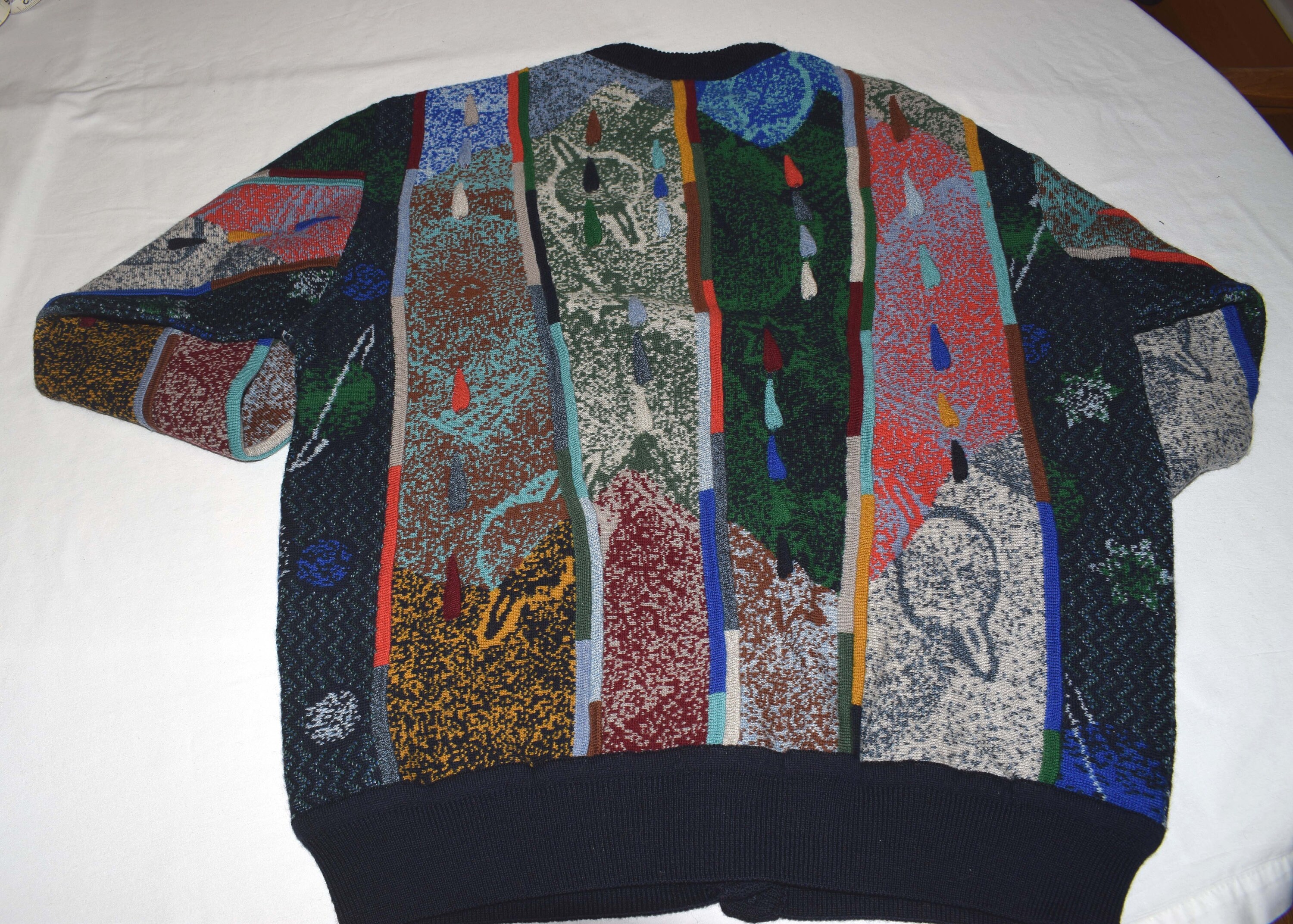 Vintage Geccu 100% Merino Wool Button Down Sweater, Made in Australia ...