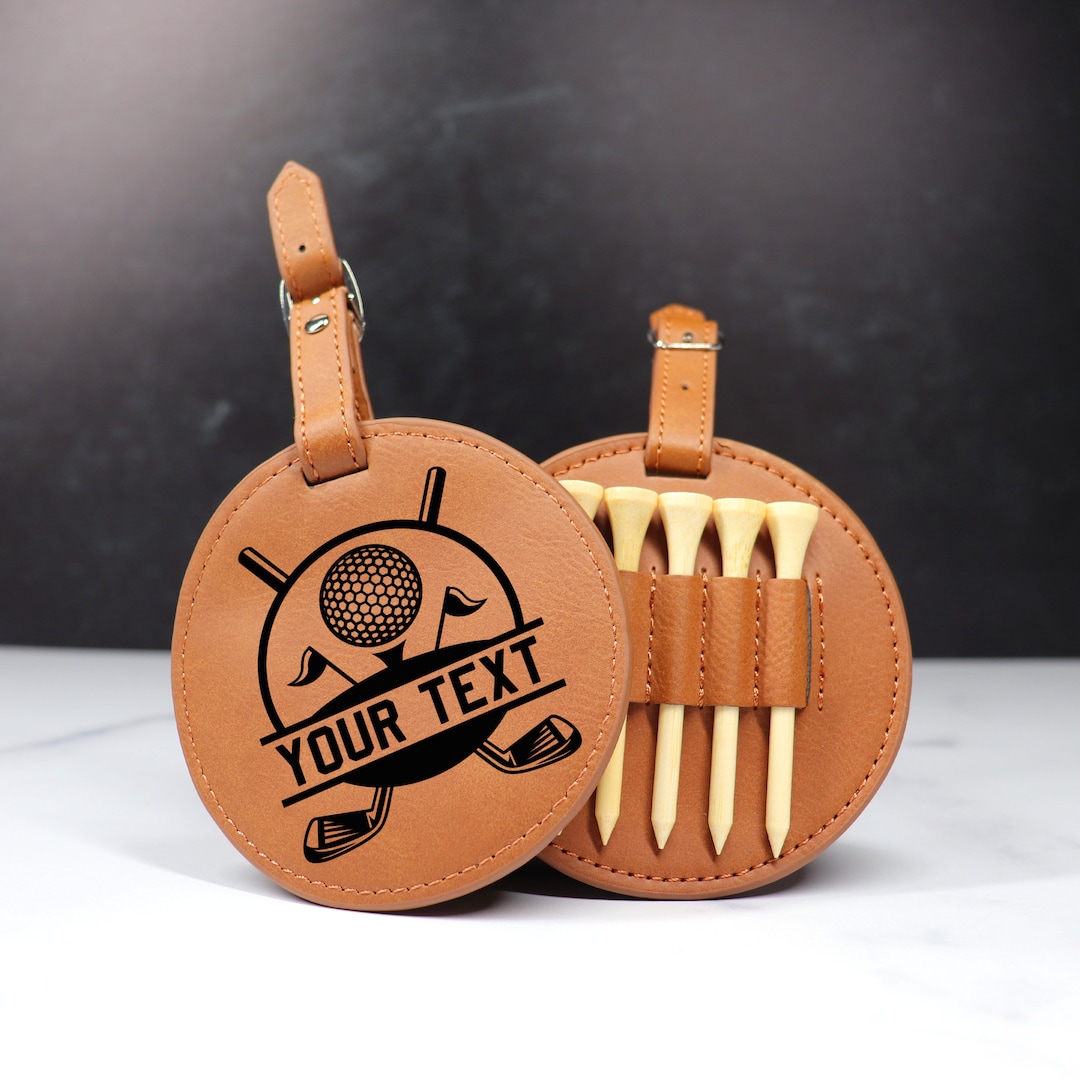 Engraved Golf Bag Tag, Golf Tee Holder, Personalized Golf Tag, Golf Bag ...