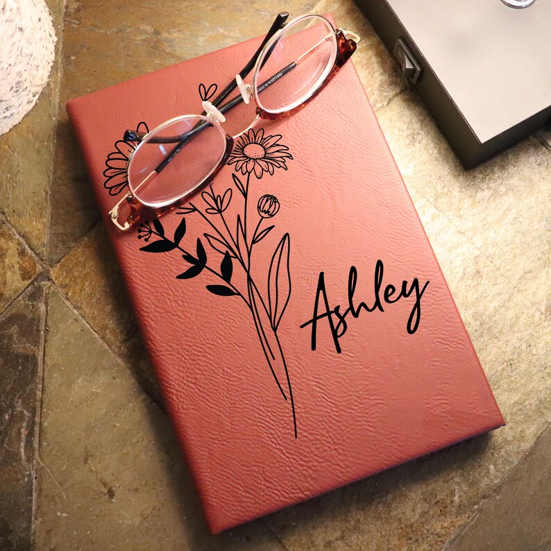 Birth Flower Personalized Journal Dream Journal Birth Month - Etsy