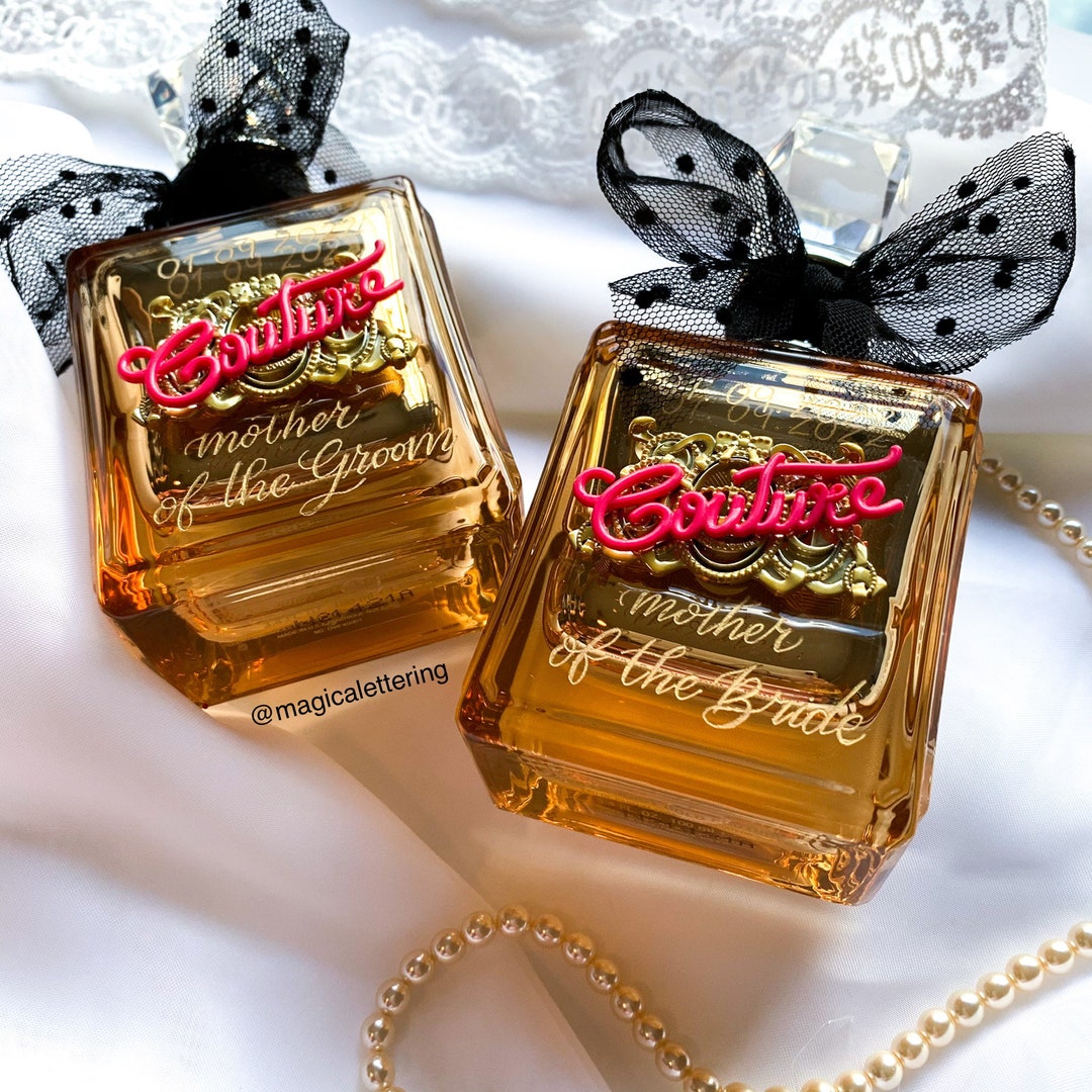Custom Engraved Perfume Bottle | Personalized Wedding Gift for Bride ...