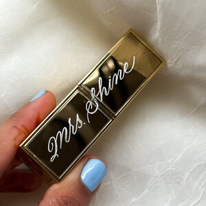 Lipstick Engraving | Lip Gloss Engraving | Personalized Bridesmaid ...