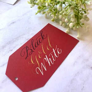 Handlettered Tags | Hanwritten Tags | Calligraphy Tags | Place Cards ...