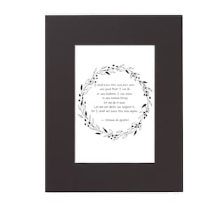 I Shall Pass This Way but Once Etienne De Grellet Quote in a Laurel ...