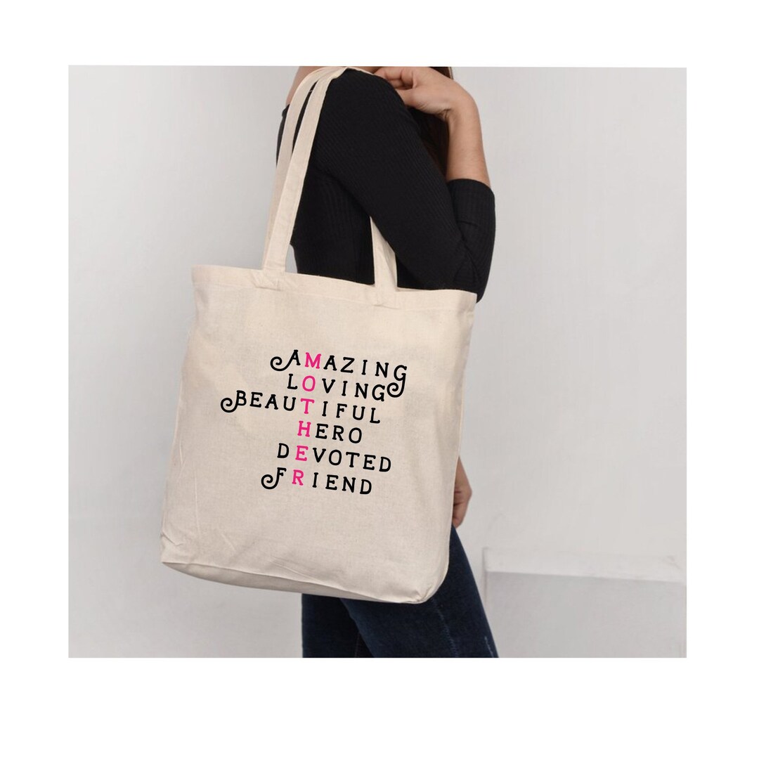 Mother Anagram Mother's Day Gift Reusable Garden Market Beach Laptop ...