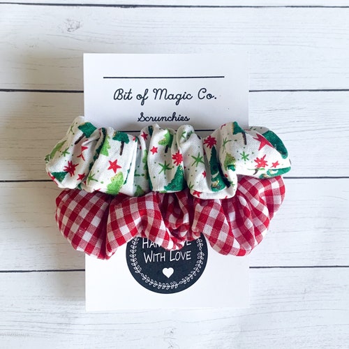 Mesh Translucent Scrunchies Fuzzy Fabric Dot Scrunchie Women | Etsy