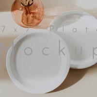 Zazzle Paper Plate Mockup, Plate Mockup, Empty Plate Mockup, Zazzle ...