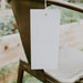 Chair Tag Mockup | 4x8” Card | Elegant Minimalist Wedding Mockup ...