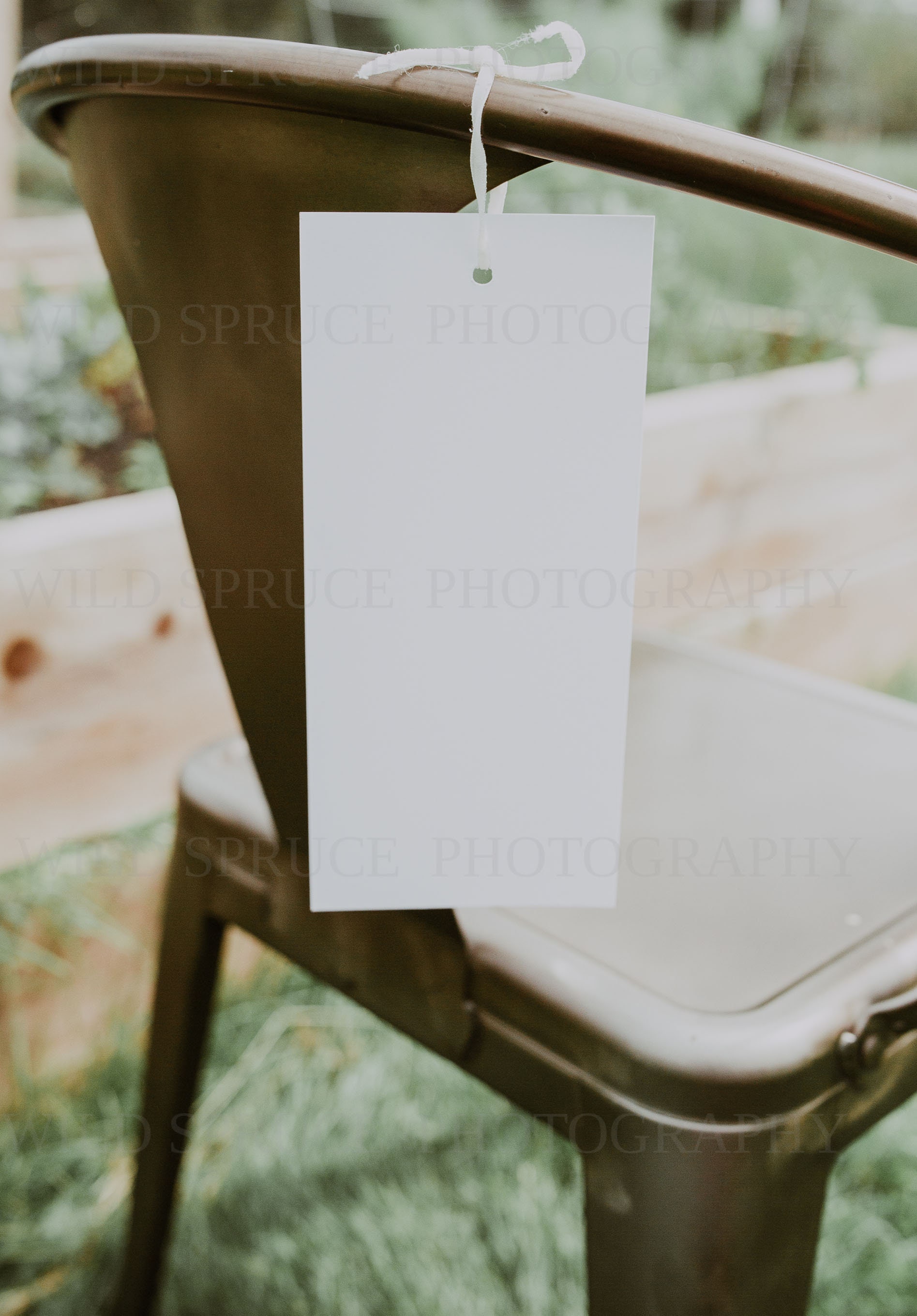 Chair Tag Mockup | 4x8” Card | Elegant Minimalist Wedding Mockup ...