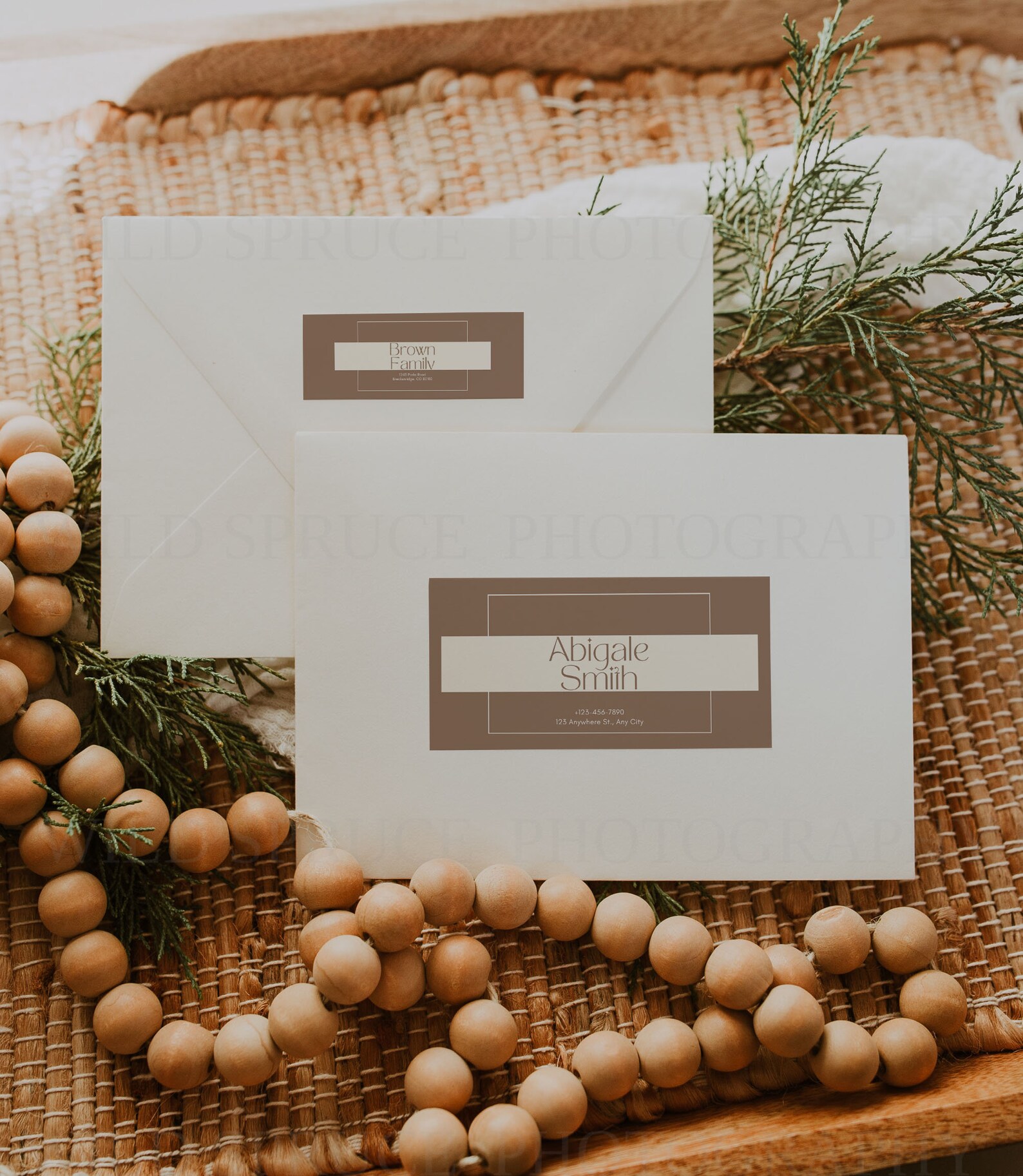Address Label Mockup, Stationery Envelope Mockup (JPG, PSD) - Etsy
