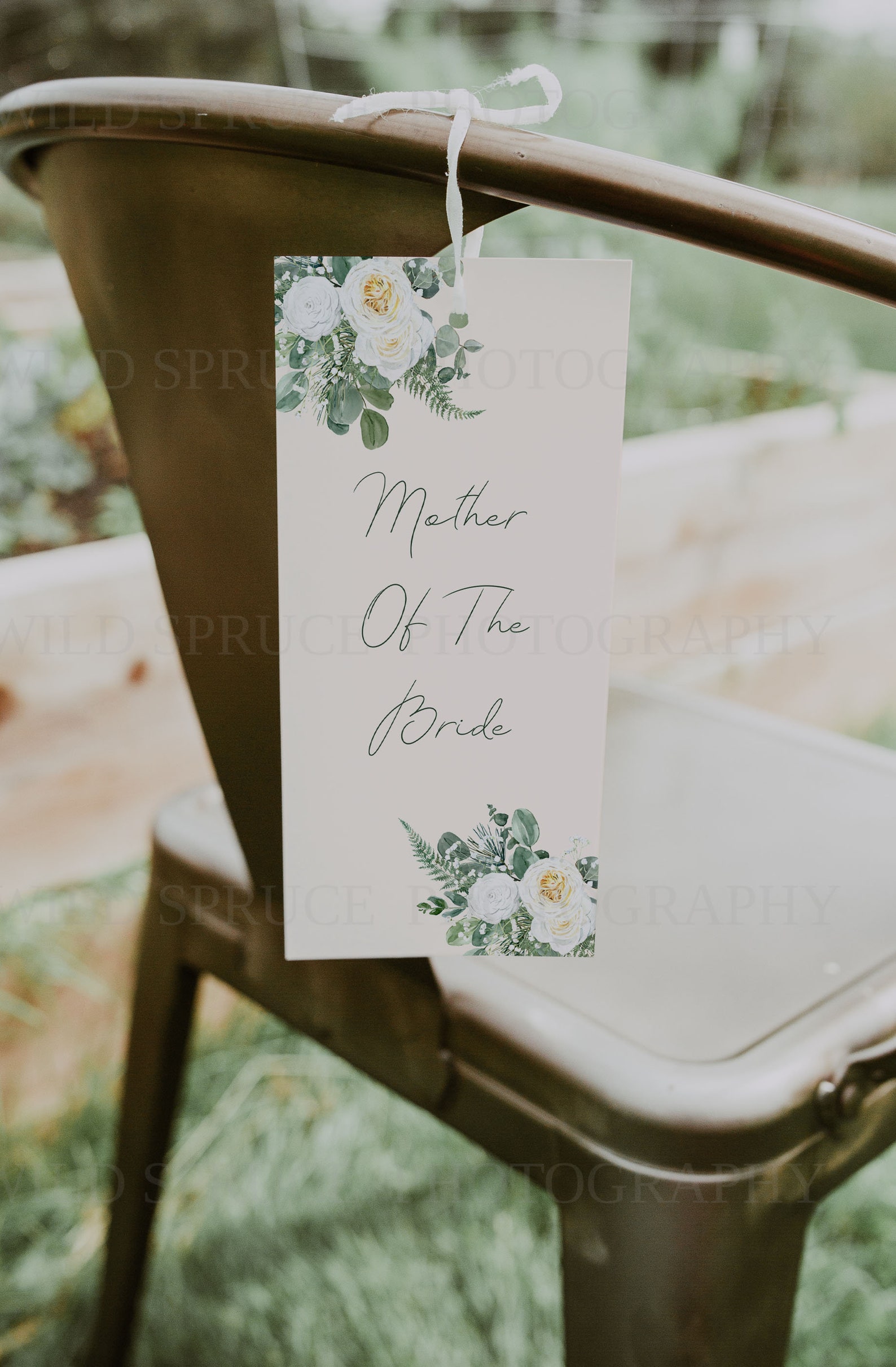 Chair Tag Mockup | 4x8” Card | Elegant Minimalist Wedding Mockup ...