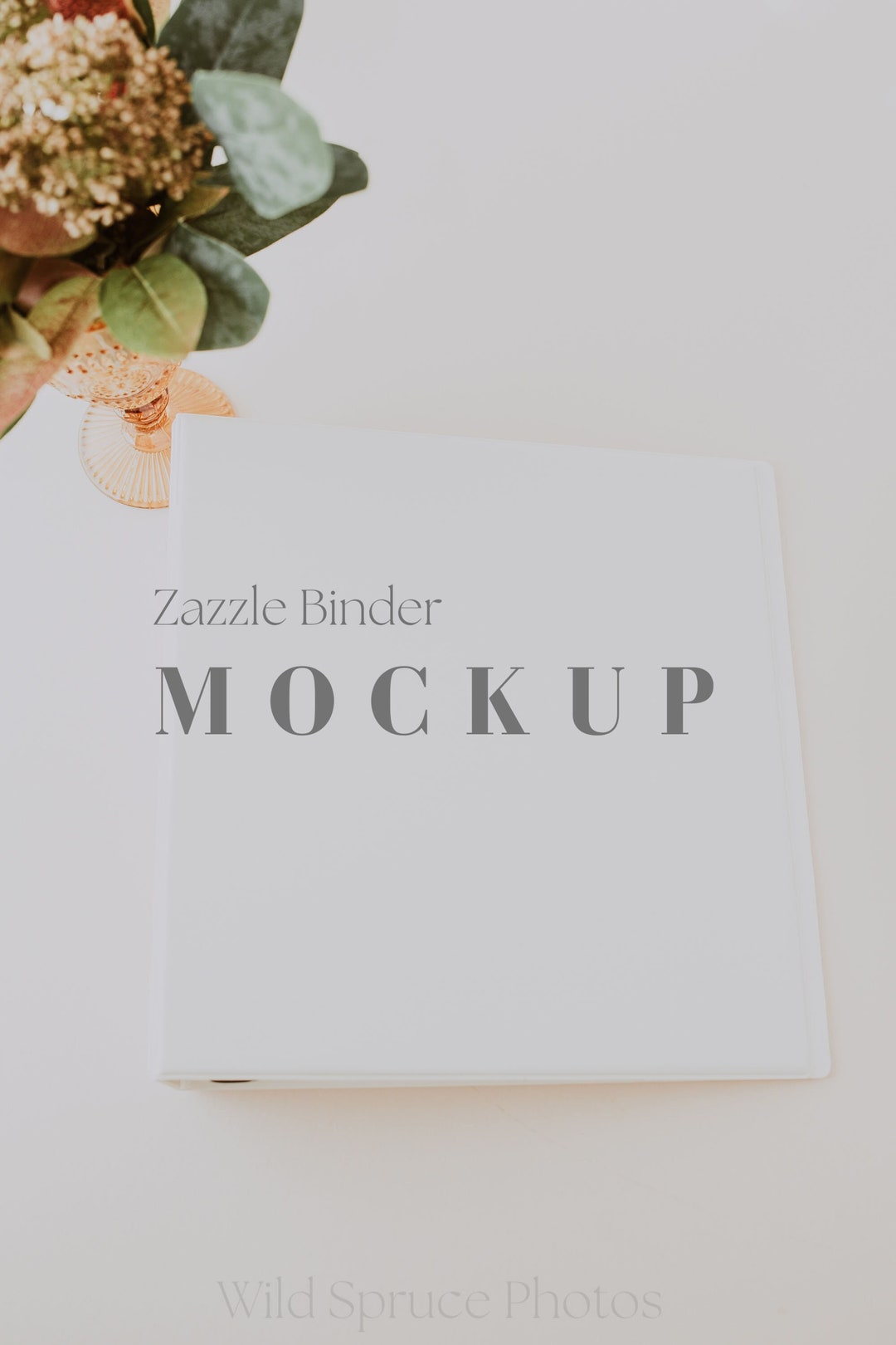 Zazzle Binder Mockup, Binder Mockup, Zazzle Mockup, White Binder Mockup ...