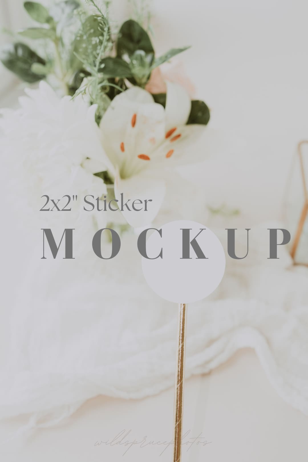 2x2" Round Sticker Mockup, Round Sticker Mockup, Sticker Mockup ...