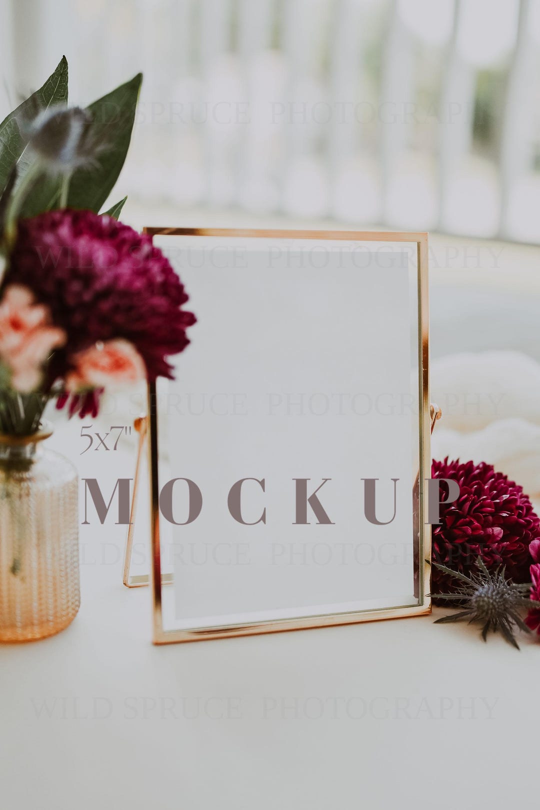 5x7 Mockup | Wedding Frame PSD | Styled Stock Photo Frame | Invitation ...
