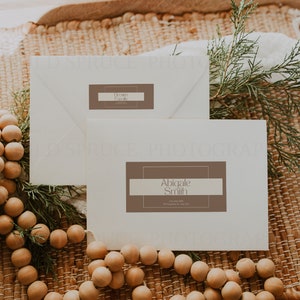 Address Label Mockup, Return Label Mockup, Label Mockup, Envelope ...