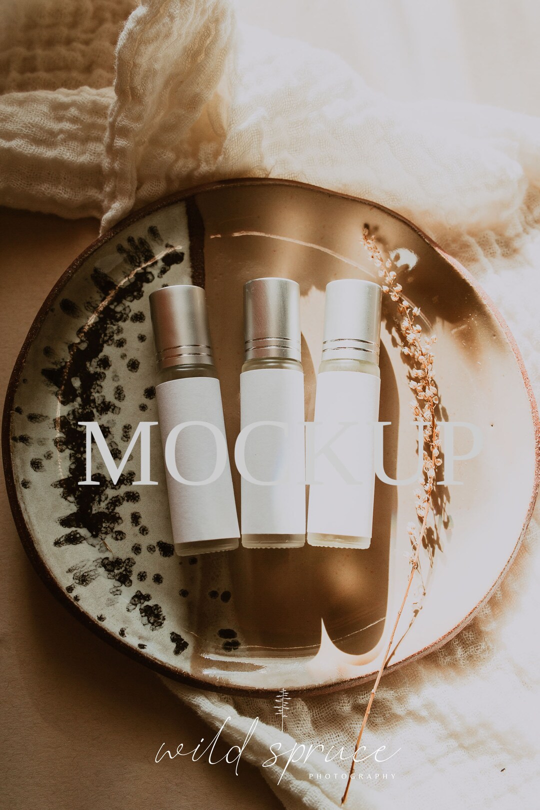 Essential Oil Roller Bottle Mockup, Essential Oil Bottle Mockup, Roller ...