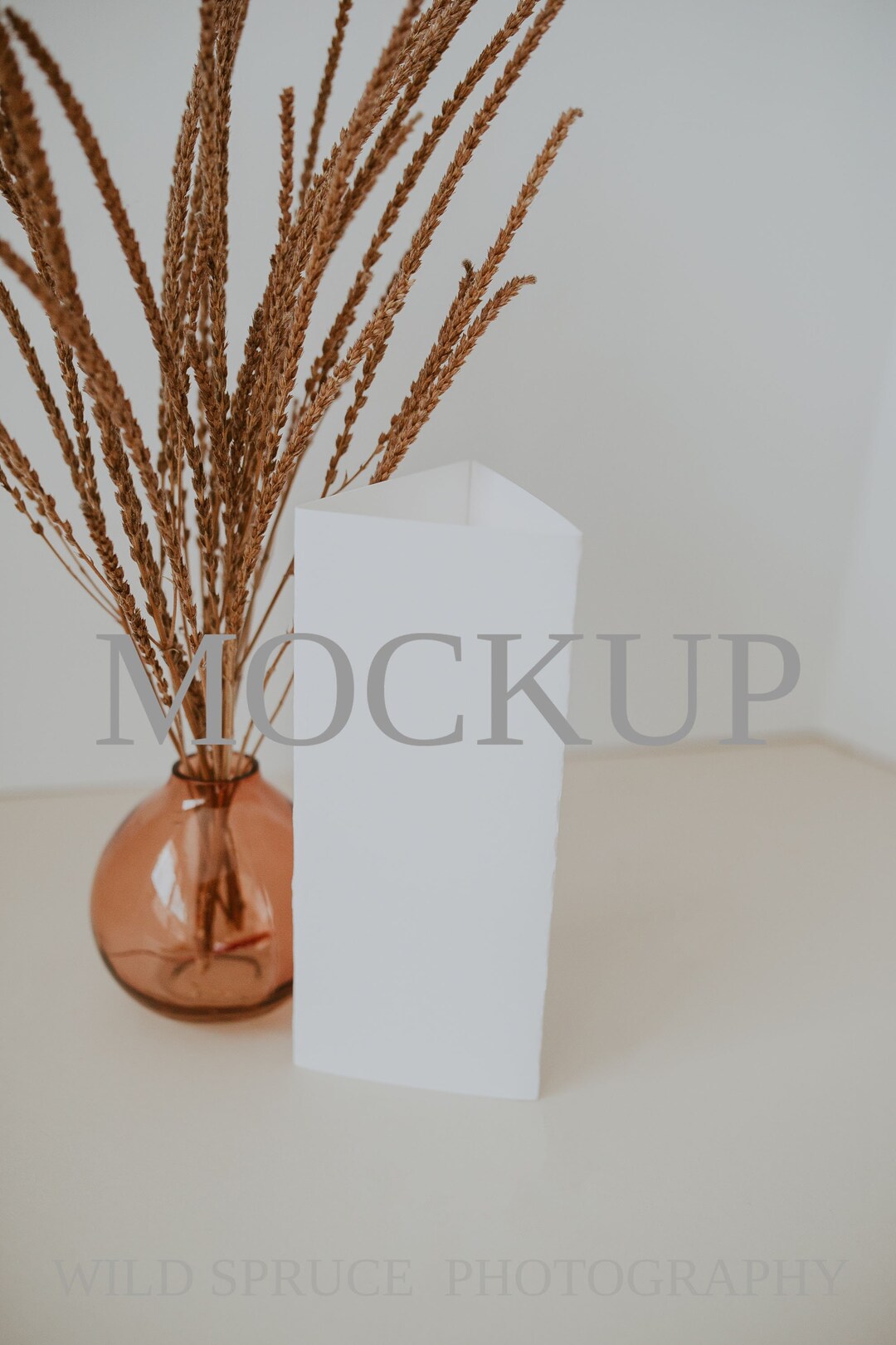 Boho Wedding Program Mockup, Wedding Menu Mockup, Menu Mockup, Program ...