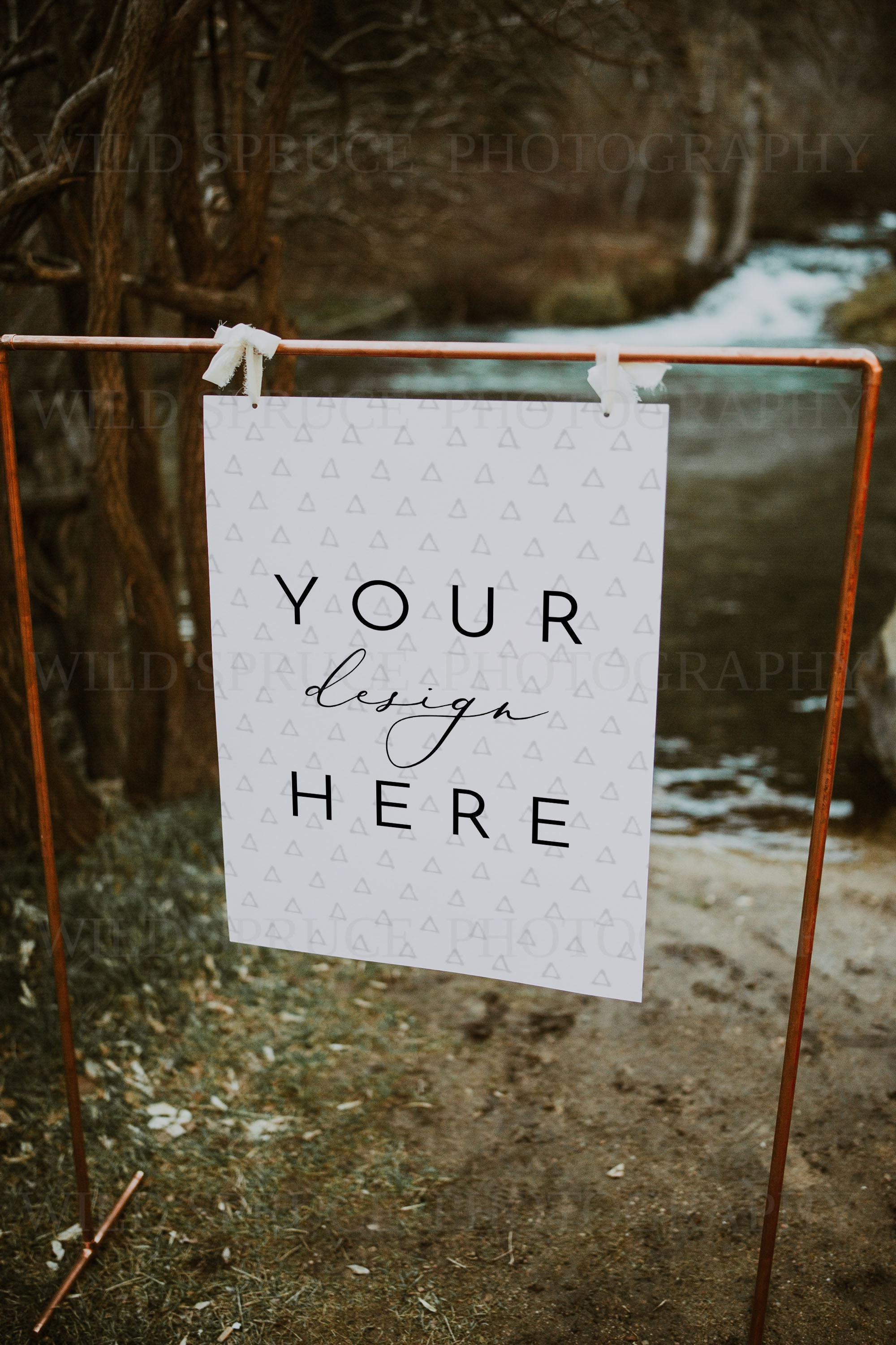 Sign Mockup Wedding Sign Mockup Poster Mockups Copper Frame - Etsy