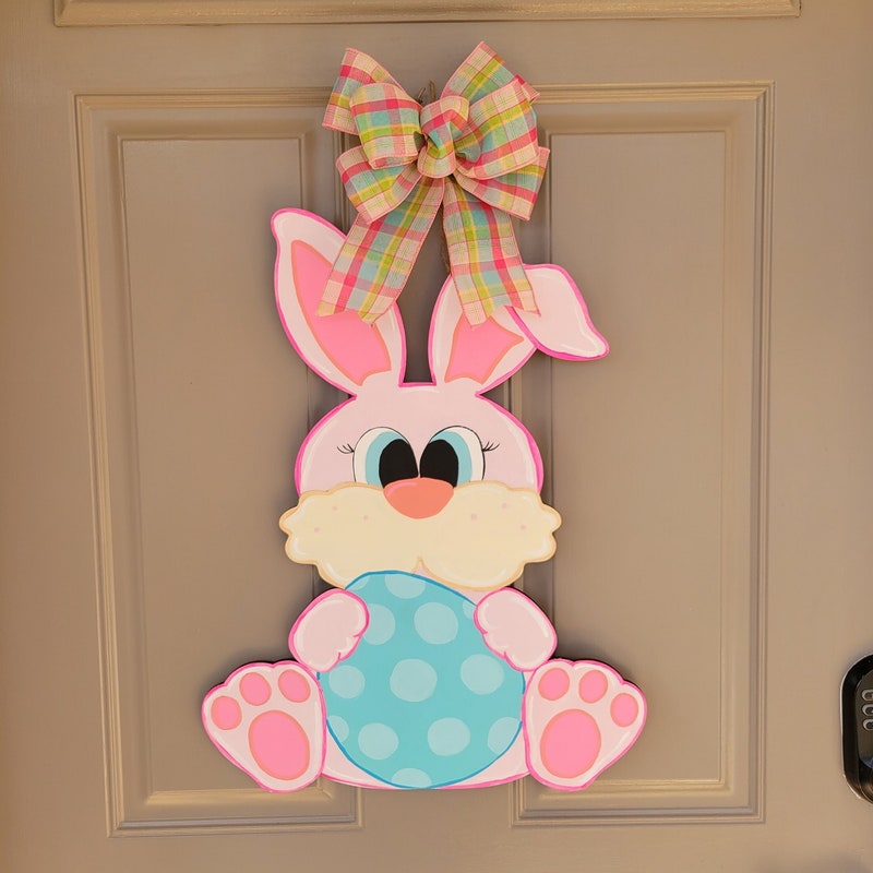 Easter Bunny Door Hanger - Etsy
