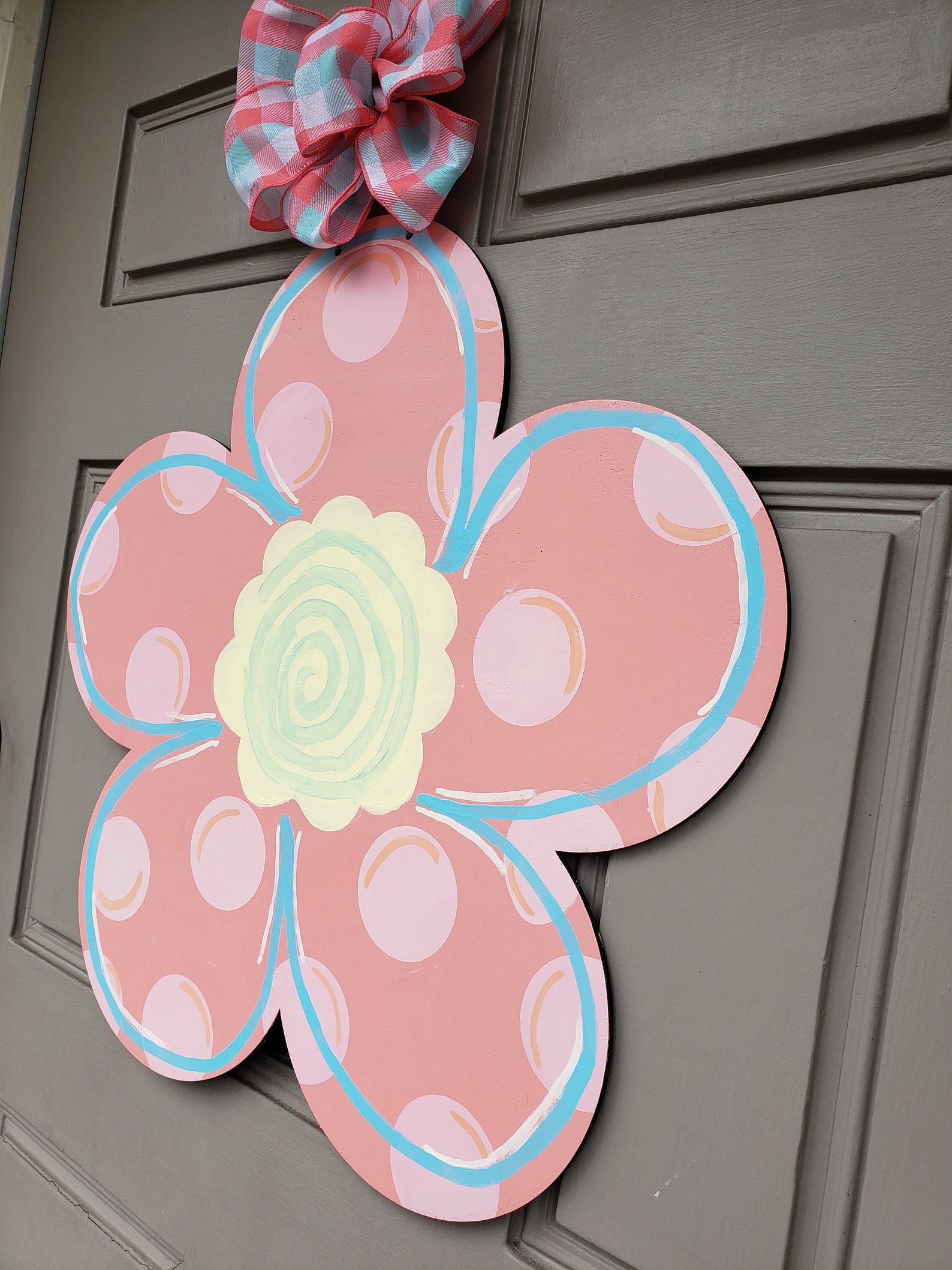 Spring Door Hanger Flower Door Hanger Daisy Door Hanger - Etsy