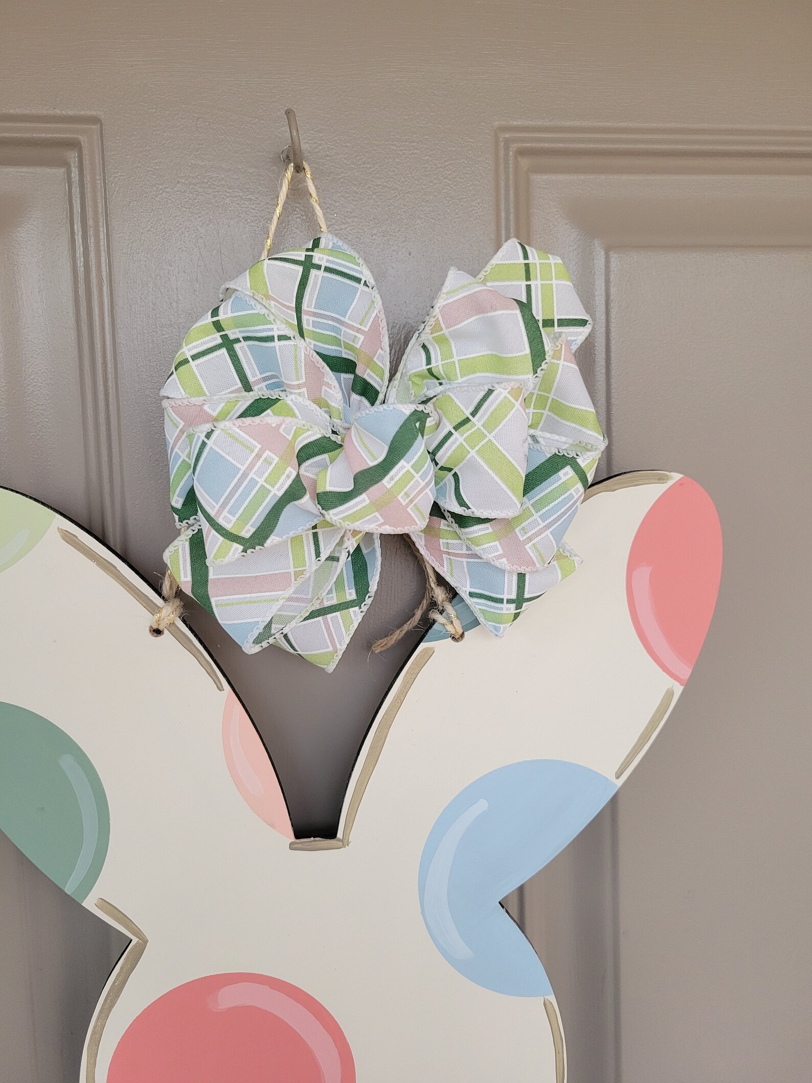 Easter Door Hanger Easter Bunny Door Hanger Rabbit Door Hanger Bunny ...