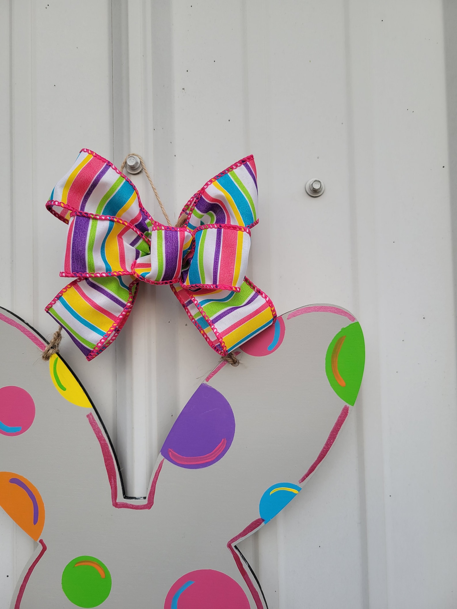 Easter Door Hanger Easter Bunny Door Hanger Rabbit Door - Etsy